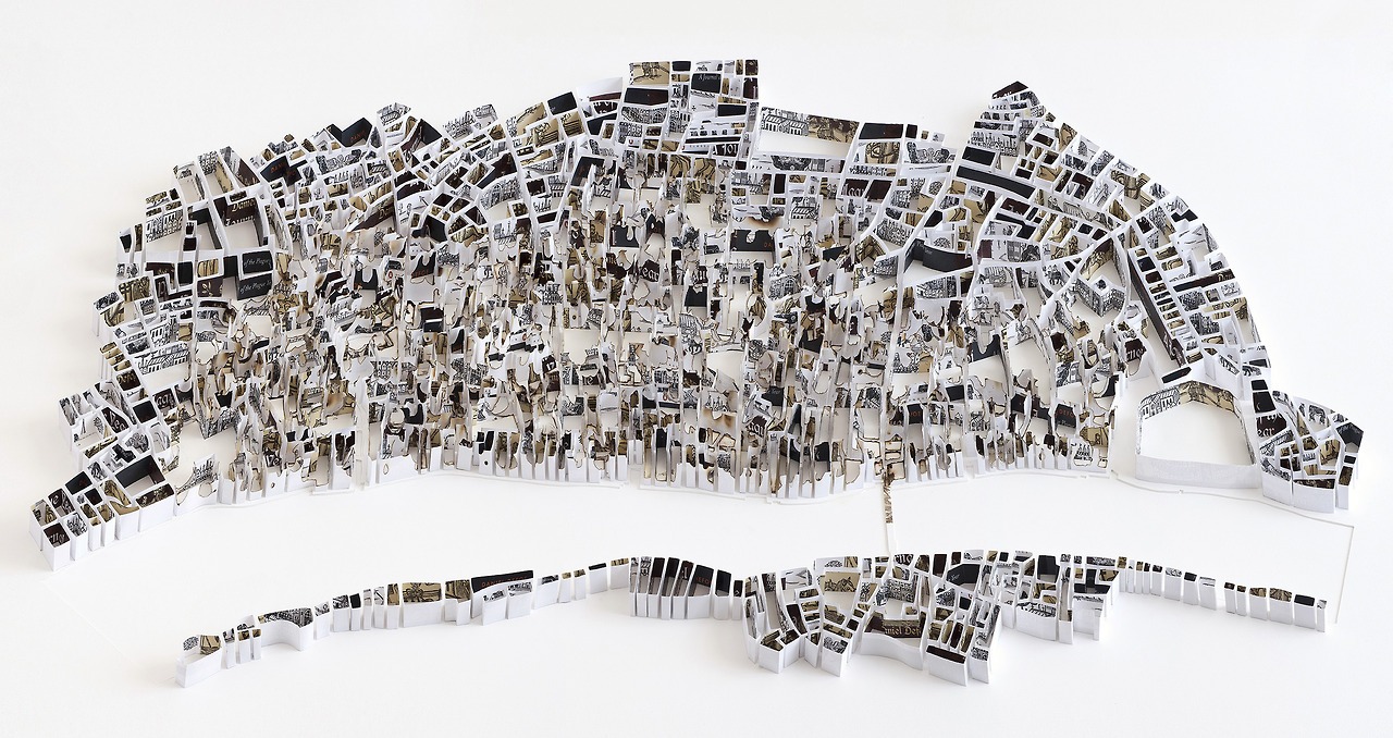 Paper Cities – Les sculptures cartographiques en papier de Matthew ...